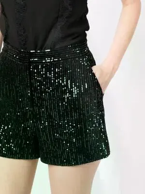 Elie Saab High-waisted Sequinned Shorts