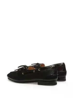 Bally Plume Leather Boat Shoes