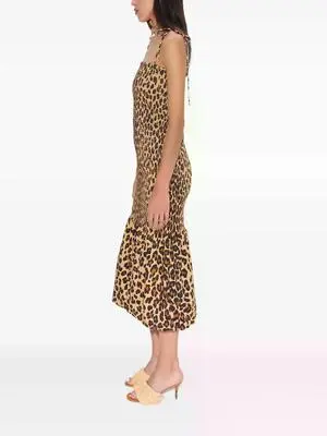SIMONMILLER Canto Smocked Poplin Dress