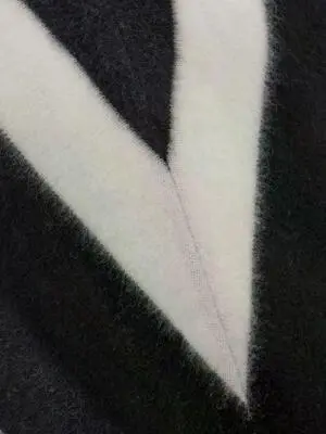 Saint Laurent Graphic Print Wool Jumper
