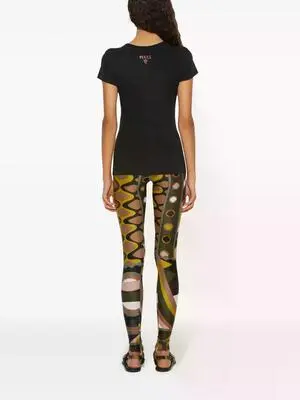 Emilio Pucci Iride-print Ribbon Detail T-shirt