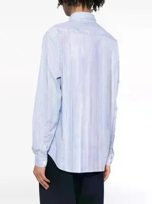 Lacoste Logo-patch Striped Cotton Shirt
