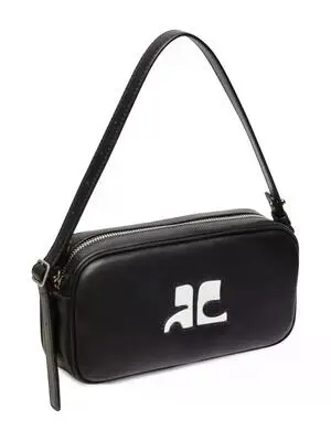 COURREGES Re-edition Leather Bag - Black