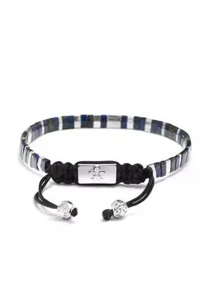NIALAYA JEWELRY Logo Engraved Beaded Bracelet