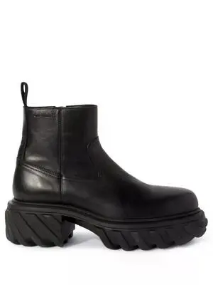 Off-White Exploration Motor Ankle Boots - Black