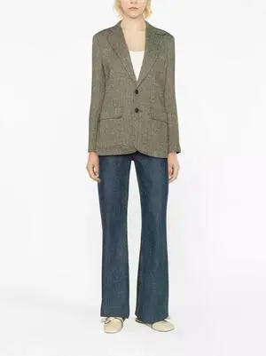 Polo Ralph Lauren Sand Beige Linen-silk Blend Tailored Blazer