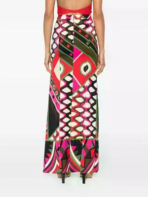 Emilio Pucci Vivara Print Maxi Skirt