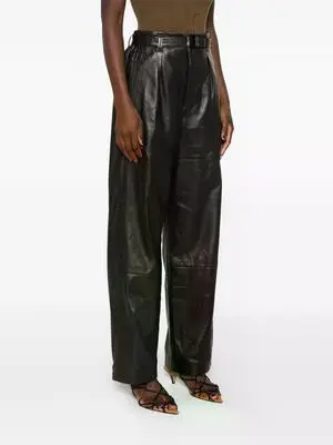 LEMAIRE Belted Lambskin Trousers
