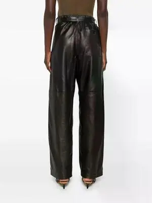 LEMAIRE Belted Lambskin Trousers