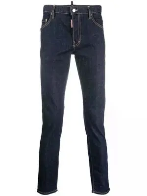 Dsquared2 Slim-fit Jeans With Logo Print