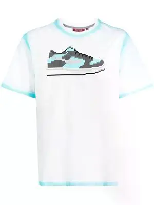MOSTLY HEARD RARELY SEEN 8-BIT Graphic-print Cotton T-shirt - Blue