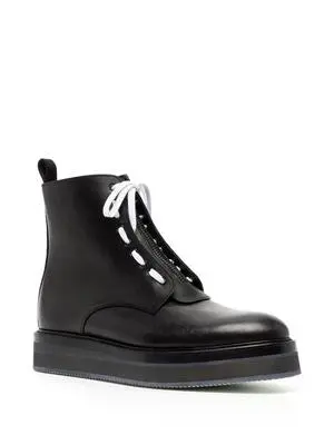 NICOLAS ANDREAS TARALIS Lace-up Leather Ankle Boots