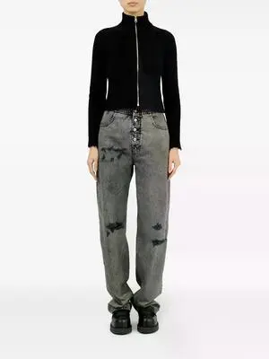 MAISON MARGIELA Ribbed Cotton Zip-up Cardigan