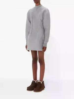 JW Anderson Textured Hourglass Dress - Grey