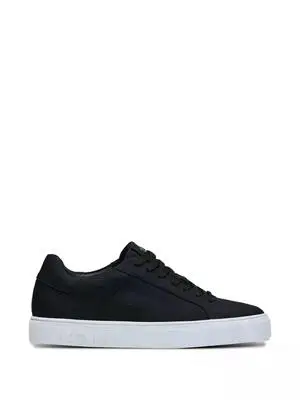 HIDE&JACK Embossed Leather Sneakers - Black