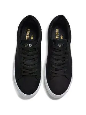 HIDE&JACK Embossed Leather Sneakers - Black
