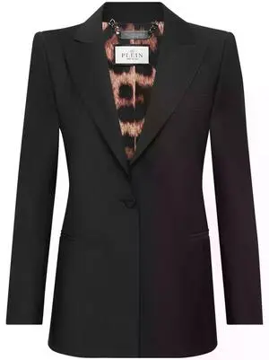 Philipp Plein Skull-strass Wool Blazer