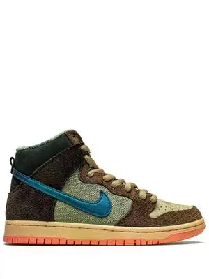 Nike X Concepts Sb Dunk High 'turdunken' Sneakers - Brown