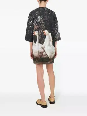 Moschino Goose-motif Mini Dress