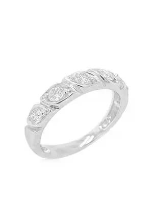 HYT JEWELRY 18kt White Gold Diamond Ring - Silver