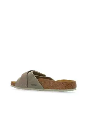 BIRKENSTOCK Taupe Calf Suede Touch-strap Sandals - Neutrals