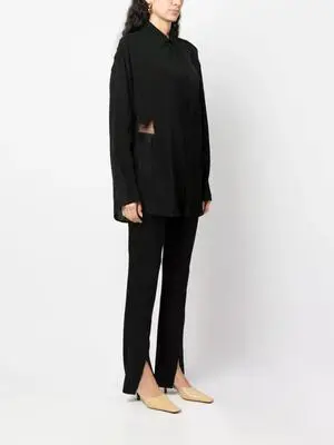 Gauchère Lace-appliqué Satin Shirt