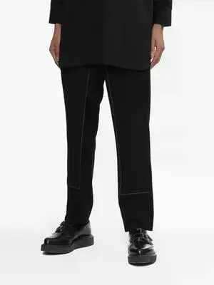 Comme Des Garçons Decorative Stitch Straight-leg Trousers