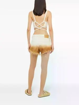 Alanui Gradient Denim Shorts