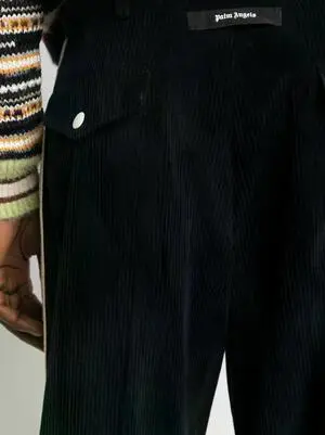 Palm Angels Crochet Stripe Cotton Corduroy Trousers