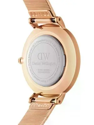 DANIEL WELLINGTON Petite Pressed Studio Lumine 28mm Rose Gold Plated Stainless Steel Watch