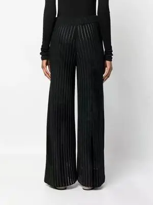 Fabiana Filippi Wide-leg Ribbed Knit Trousers