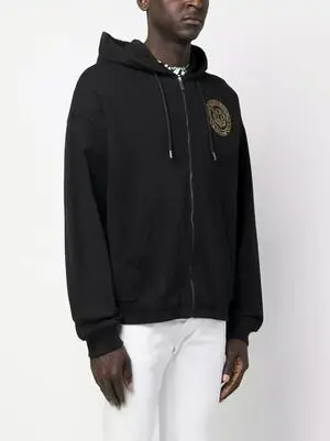 Just Cavalli Logo Print Cotton Hoodie