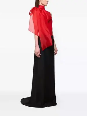ATU BODY COUTURE Sleeveless Mock Neck Bodysuit With Draping