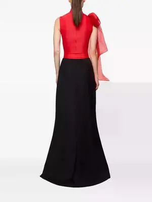 ATU BODY COUTURE Sleeveless Mock Neck Bodysuit With Draping