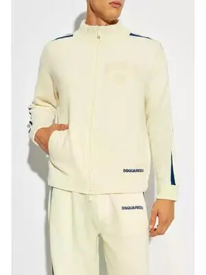 Dsquared2 Zip-up Logo Sweatshirt