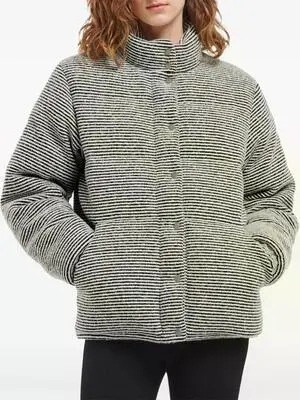 BARRIE Striped Cashmere-blend Puffer Jacket