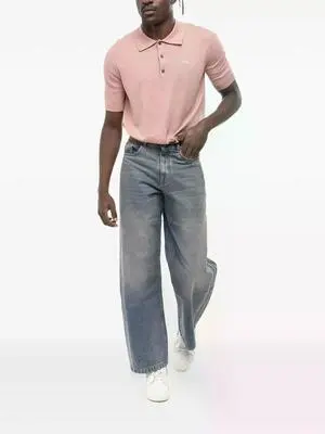 Palm Angels Curved Logo Loose-fit Jeans