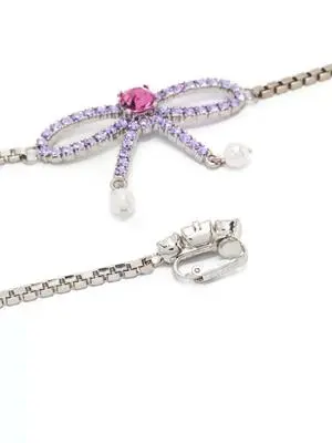 Dsquared2 Crystal-embellished Bow Clip-on Earring
