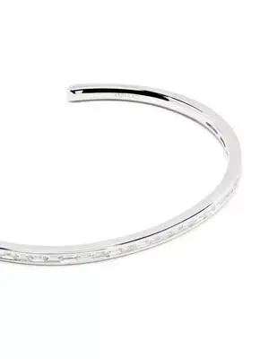 ANITA KO 18kt White Gold Baguette Diamond Cuff Bracelet