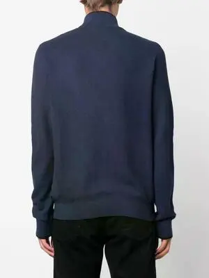 Michael Kors Textured Cotton Half-zip Jumper