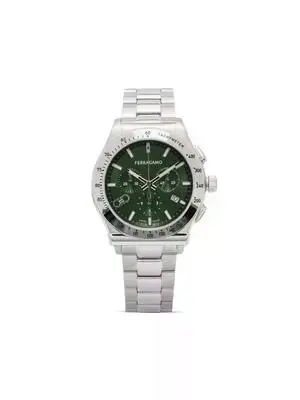 FERRAGAMO 1927 Chronograph Stainless Steel Watch - Green