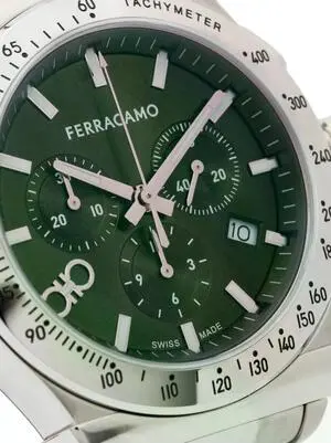 FERRAGAMO 1927 Chronograph Stainless Steel Watch - Green