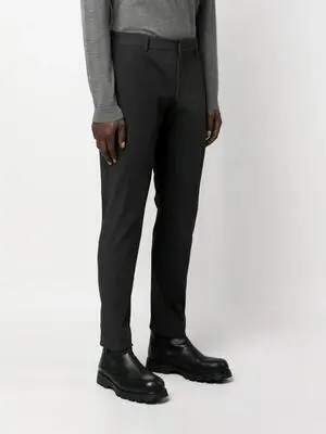 PT TORINO Concealed-fastening Tapered Trousers - Grey