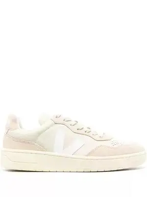 VEJA V-90 Panelled Low-top Suede Sneakers