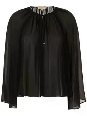 Michael Kors Georgette V-neck Blouse