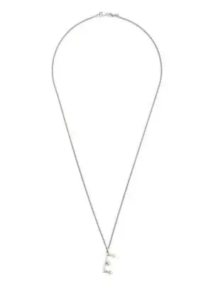 Emanuele Bicocchi Alphabet Pendant Necklace - Silver