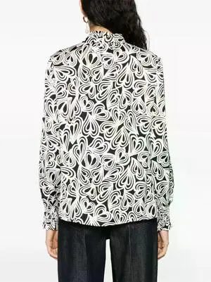 Diane Von Furstenberg Tina Heart Pattern Shirt