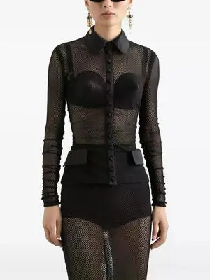 Dolce & Gabbana Mesh Button-up Shirt