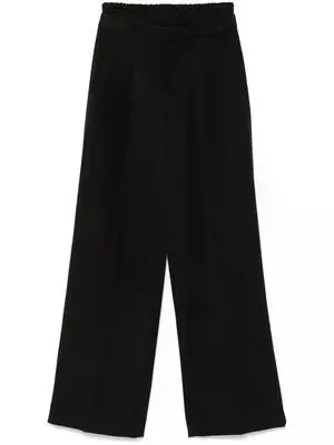 Liu Jo Crepe Layered Effect Straight-leg Trousers