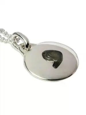 PARTS OF FOUR Disk Pendant Necklace With Opal Stone